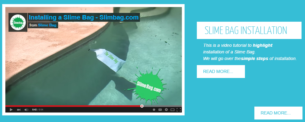 The Slime Bag | The Easiest Way To Maintain Crystal Clear Pool Water.